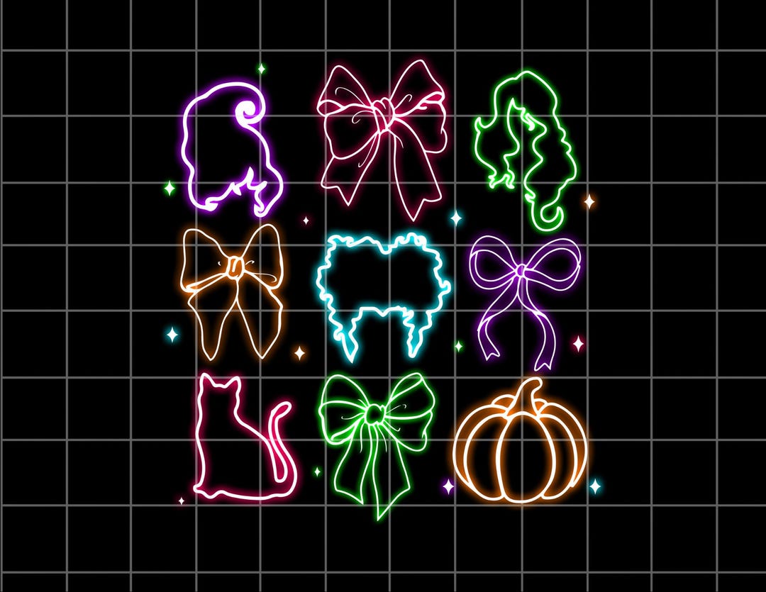 Neon Hocus Pocus PNG - Etsy