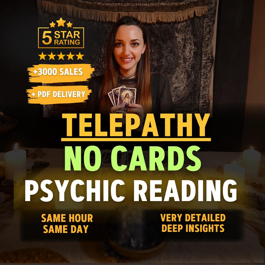 No Cards Reading ,same Hour Accurate Telepathy Reading, Detailed Mind ...
