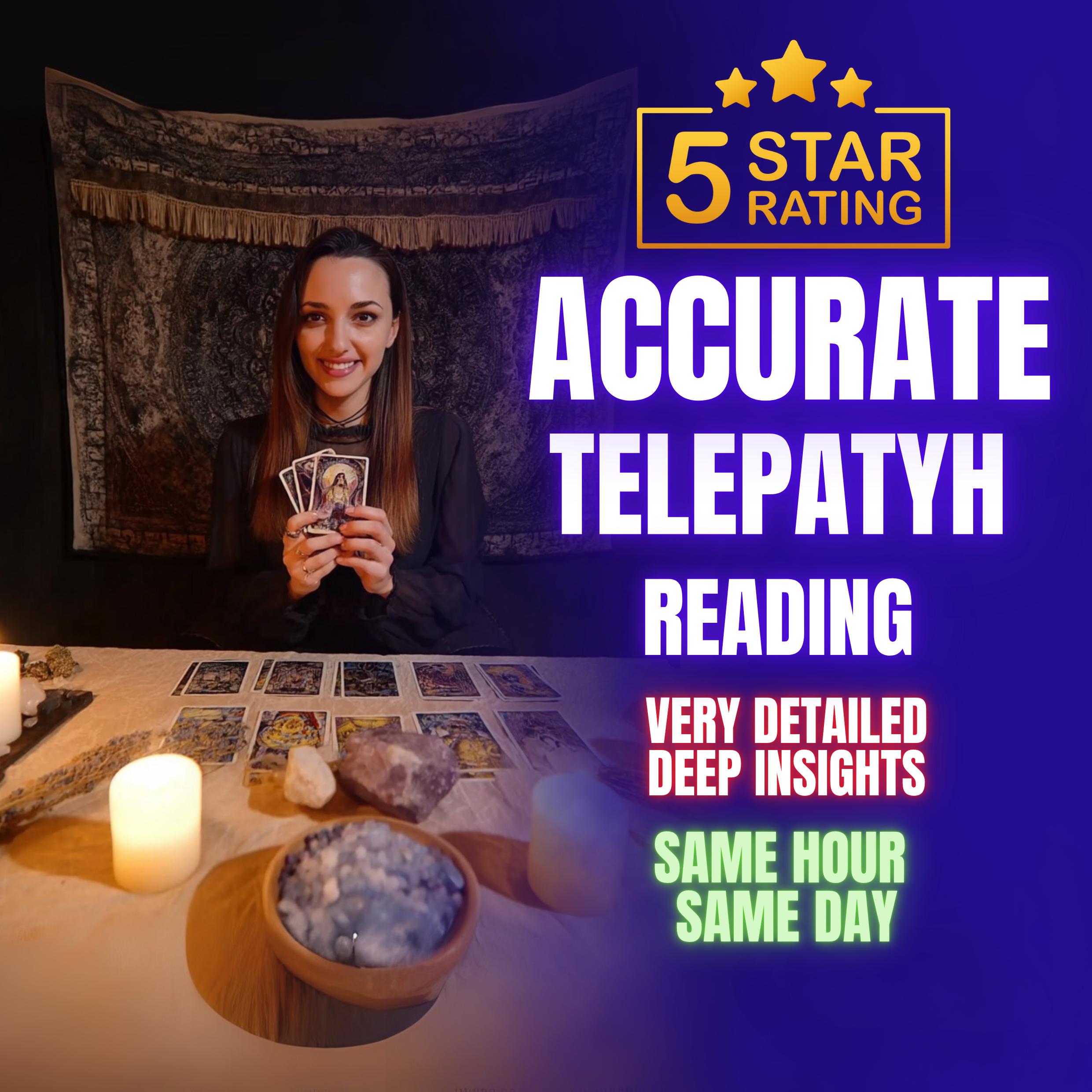Same Hour Accurate Telepathy Reading, Detailed Mind Reading, Empathy ...