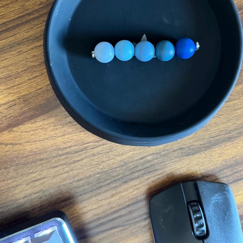 Blue Gradient Bead Fidget for ADHD, Anxiety & Focus Subtle, Chic ...