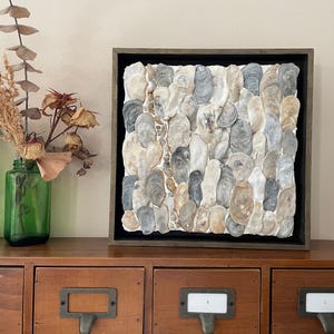 Golden River | Original Mixed Media, Shell, Stone, Found Object ...