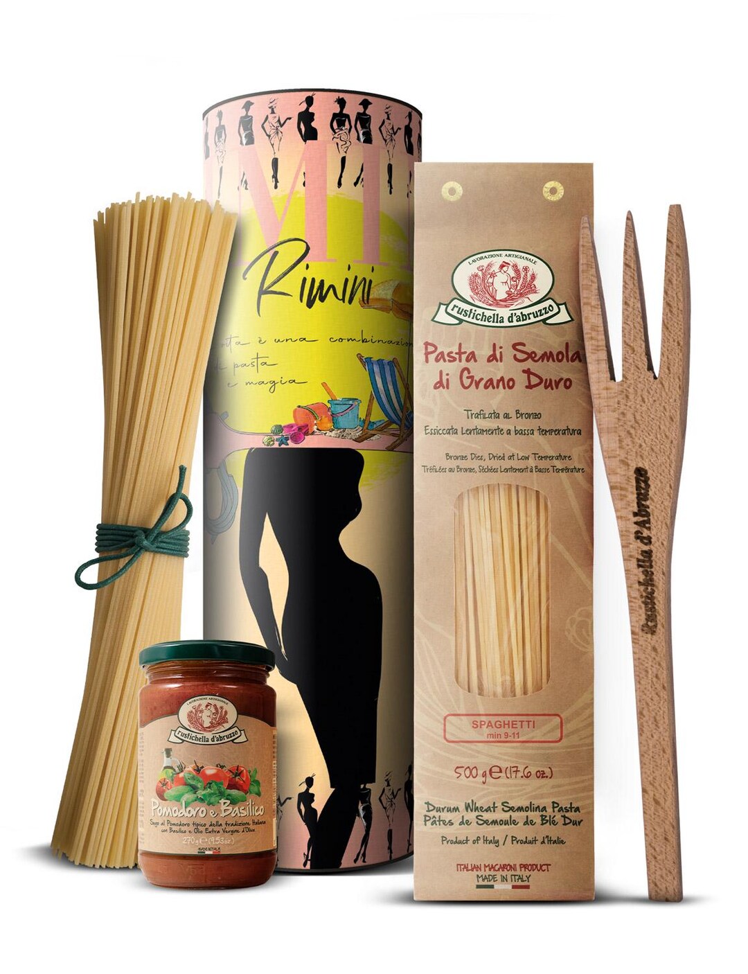Italian Gift Set "rimini" - Spaghetti, Tomato Basil Sauce, Recipe ...