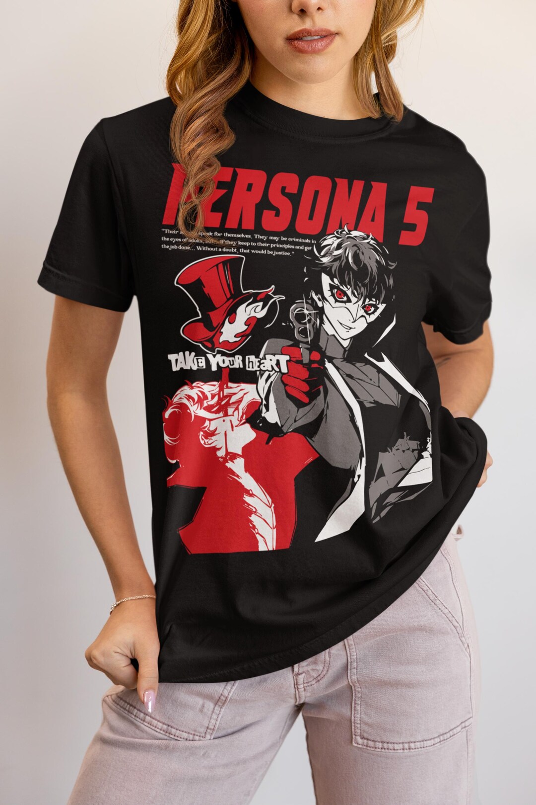 Persona 5, Goro Akechi, Shin Megami Tensei, Game Gift, Gaming Shirt ...