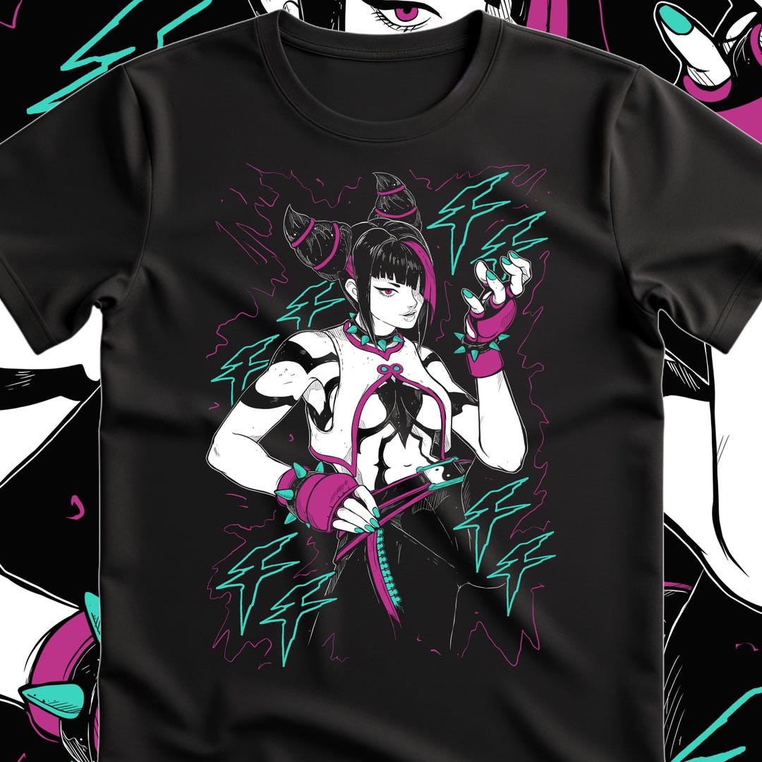 Unisex Juri SF2 Retro Gaming T-shirt, Vintage Anime Waifu Shirt - Etsy