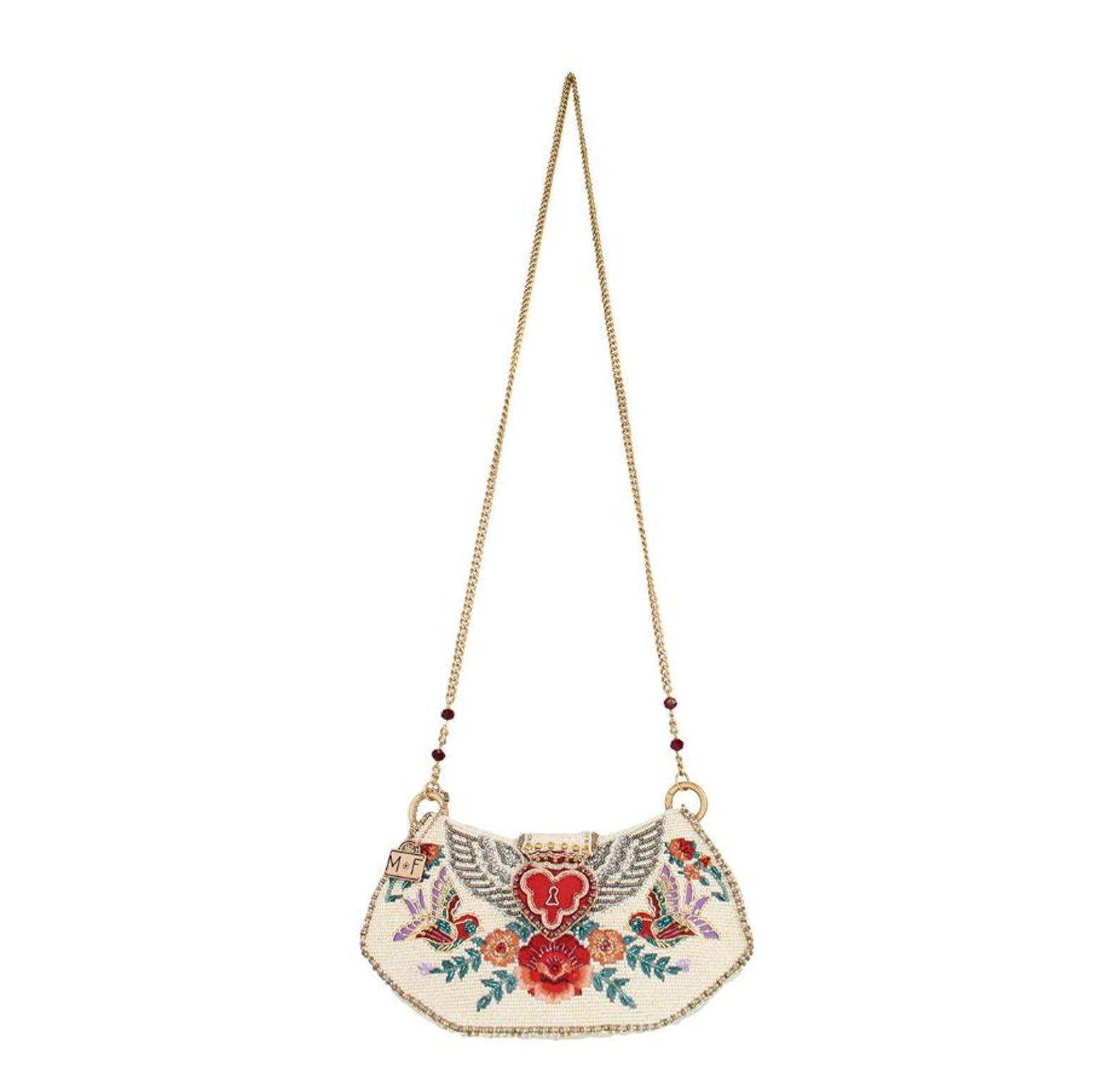 Sparrow Heart Locket Beaded Crossbody Bag - "keepsake" Mary Frances - Etsy