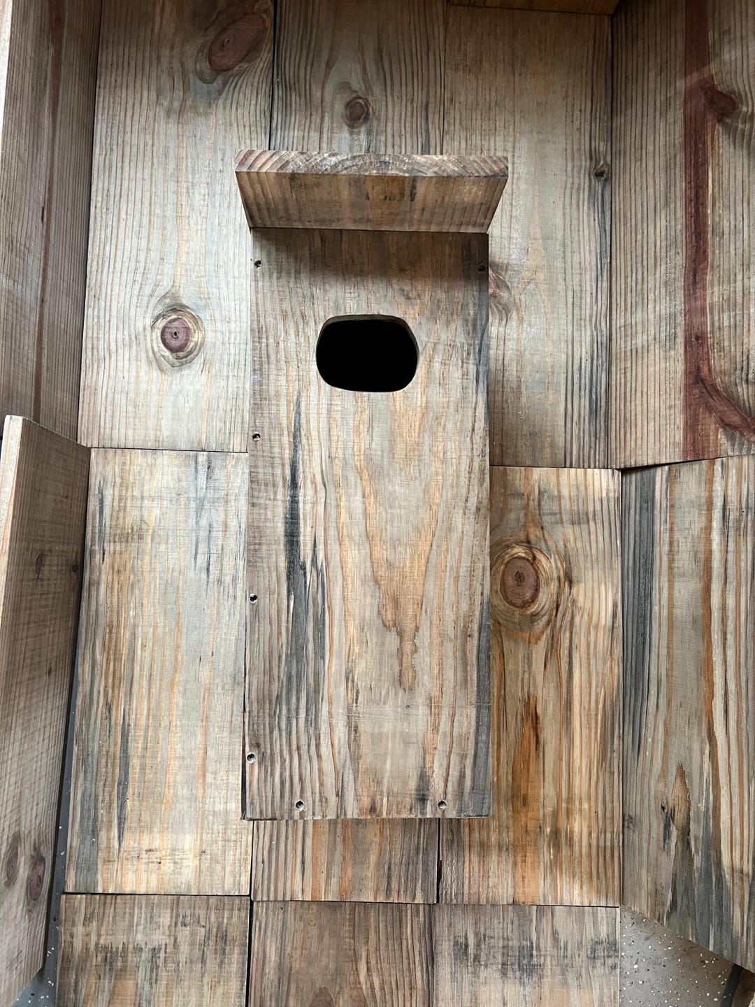 Wood Duck Nesting Box House Premium Distressed Pine With Waterproof ...
