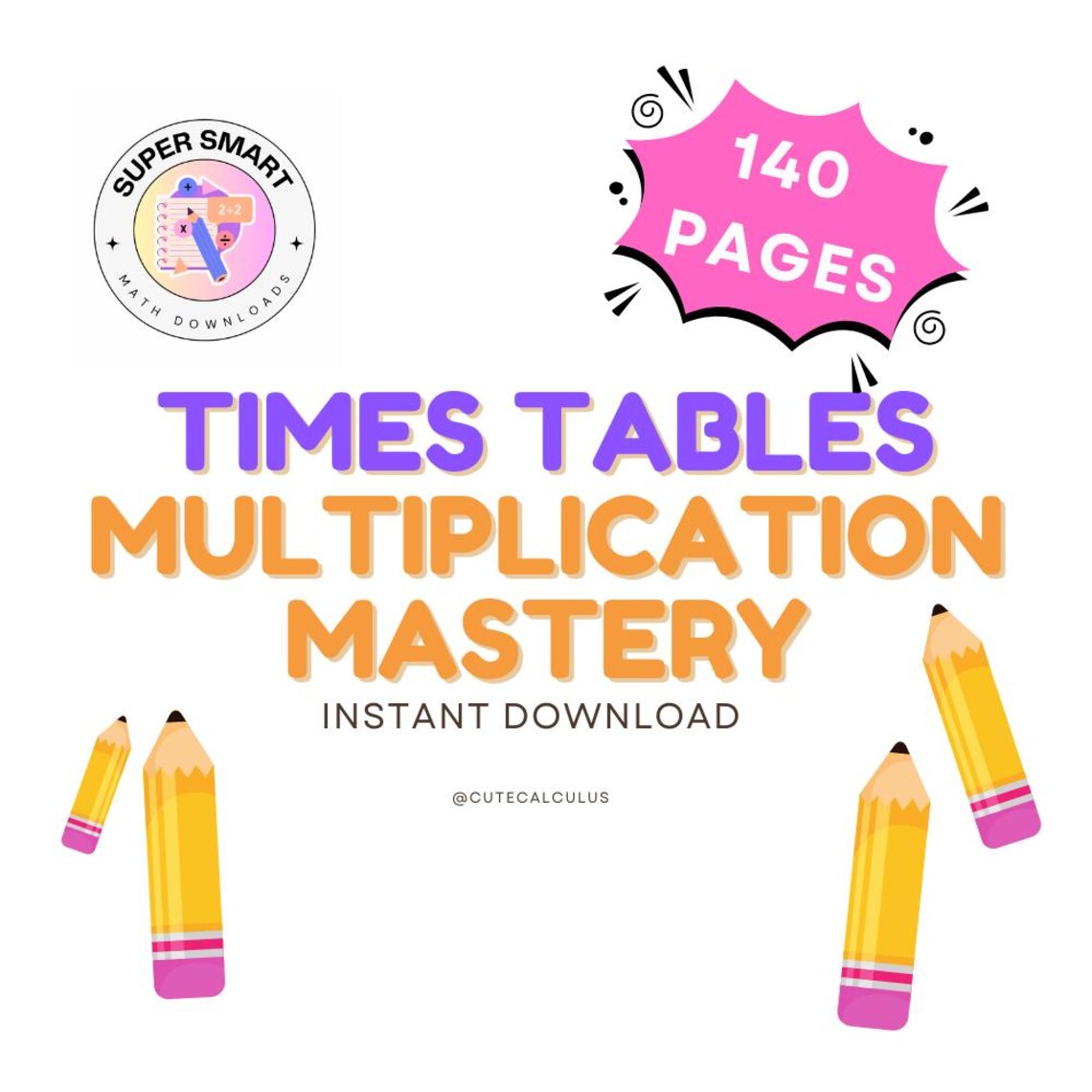 Times Tables Mastery Workbook – Multiplication Practice (digital ...