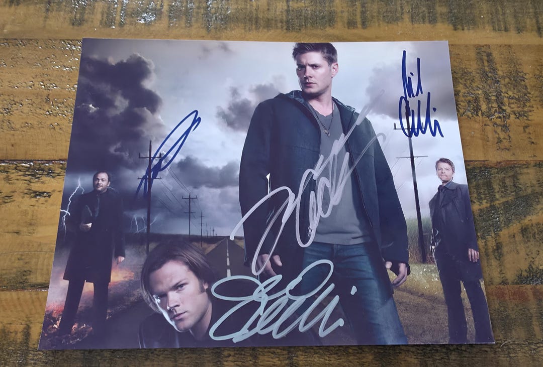 SUPERNATURAL 8 X10" (20x25 Cm) Autographed Signed Photo - Etsy