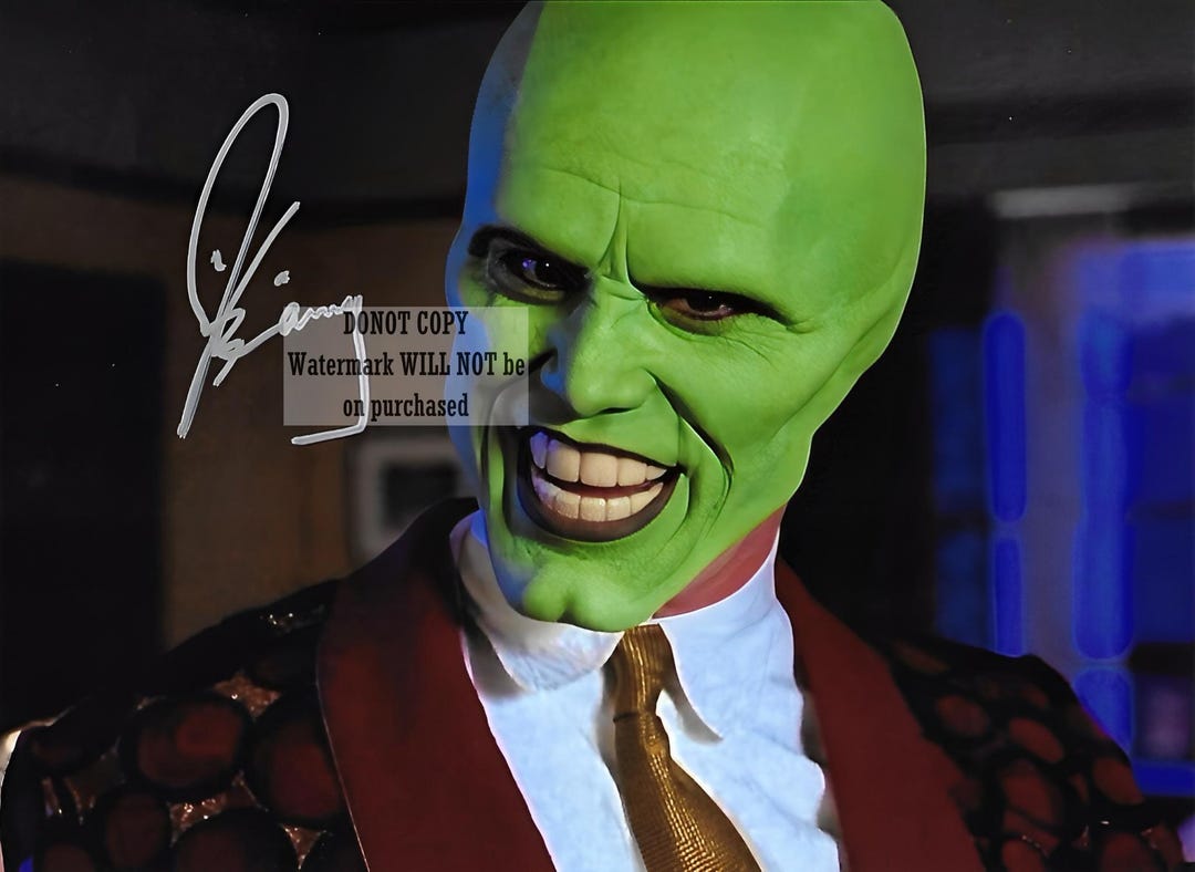 Jim Carrey 8 X10 20x25 Cm Autographed Signed Photo - Etsy