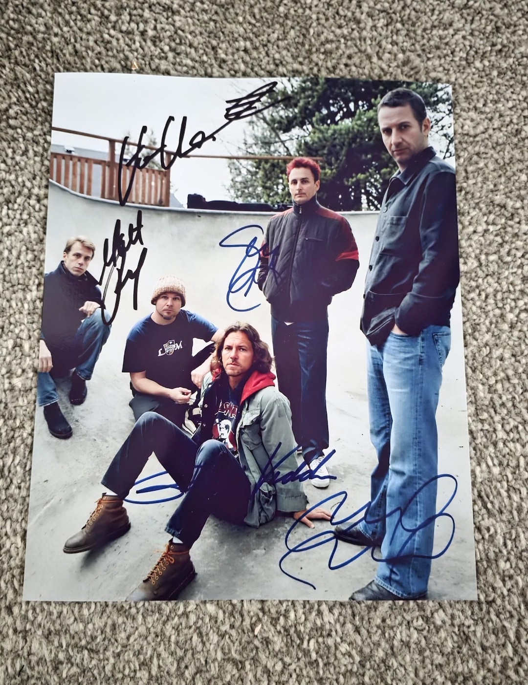 PEARL JAM 8 X10" (20x25 Cm) Autographed Signed Photo - Etsy