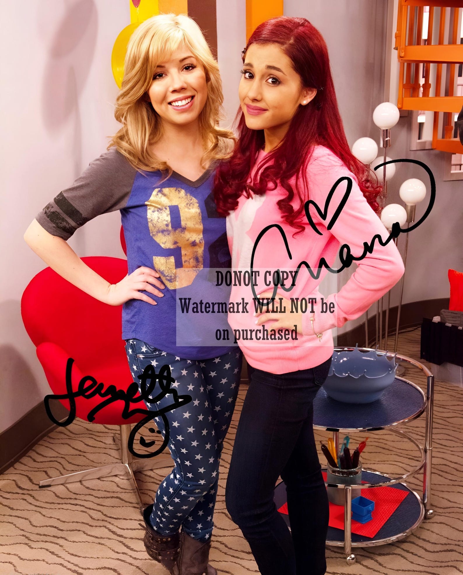 Ariana Grande Jennette Mccurdy 8 X10 20x25 Cm Autographed Signed Photo ...