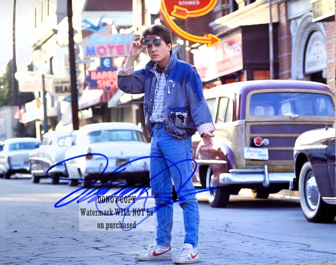 Michael J Fox Marty Mcfly Back to the Future 8 X10" (20x25 Cm ...