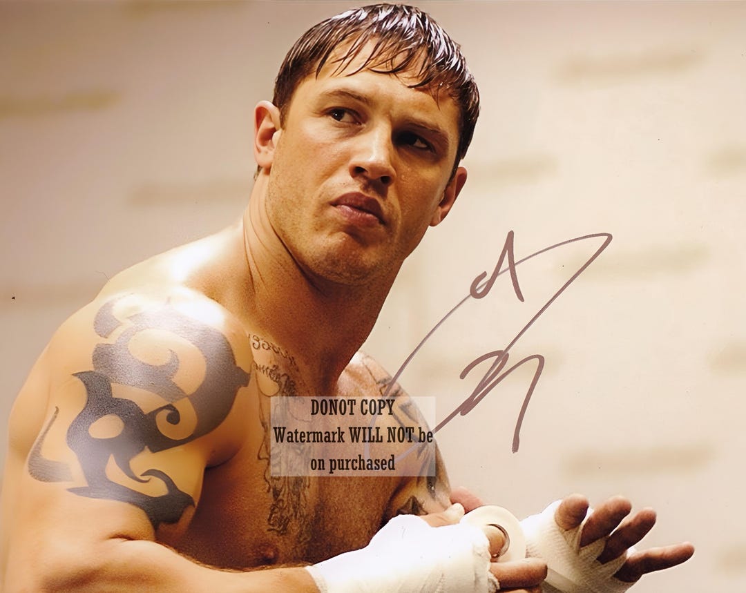 Tom Hardy 8 X10 20x25 Cm Autographed Signed Photo - Etsy