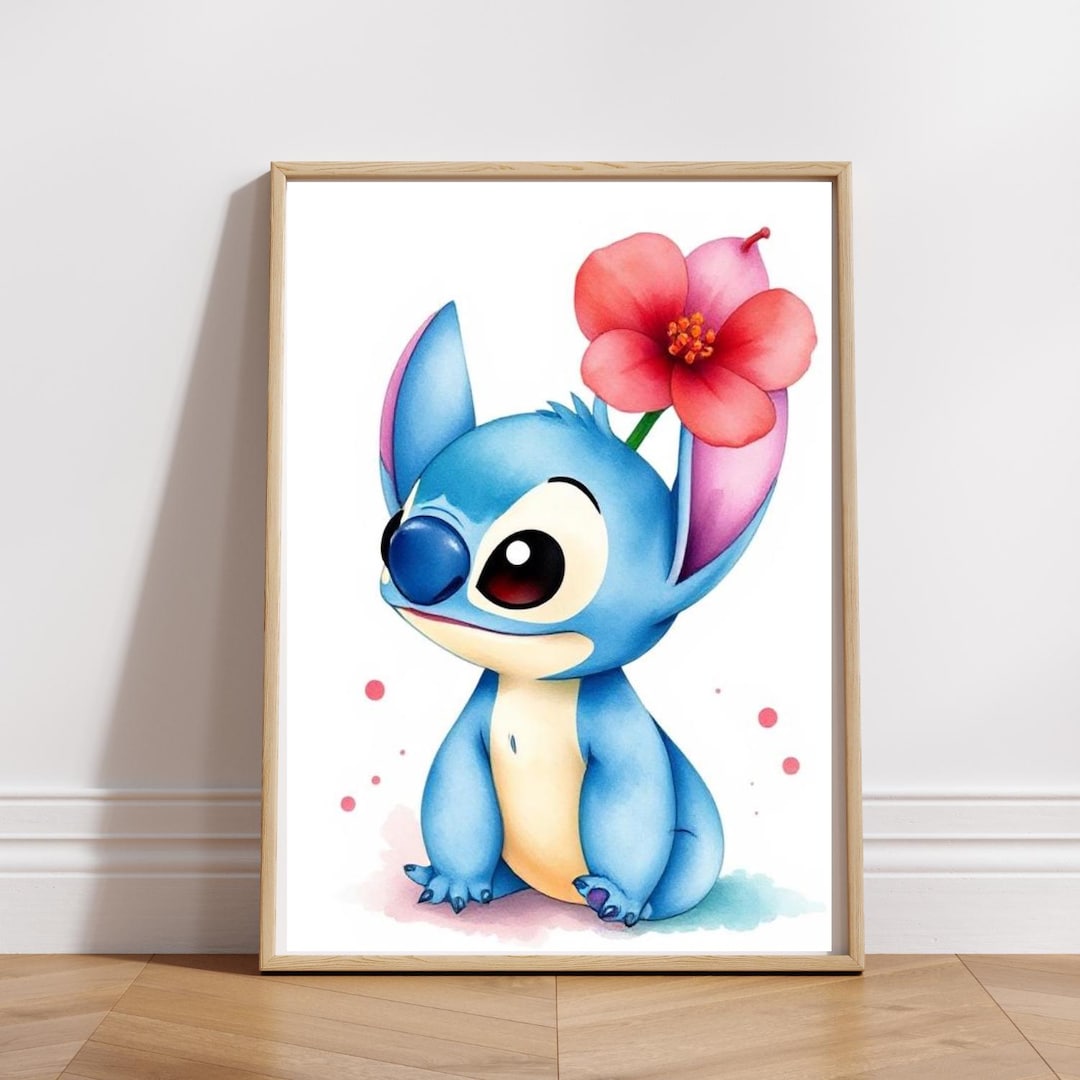 Stitch Wall Art Poster: Stitch Poster- Printable Wall Art for Bedroom ...