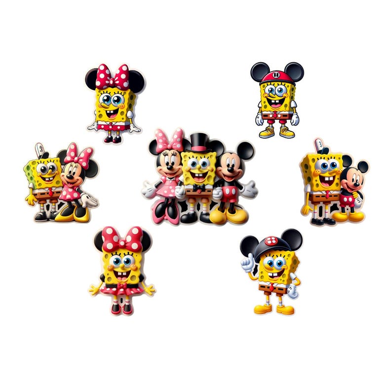 Mickey Mouse Spongebob Png, Minnie Mouse Spongebob Png Bundle ...