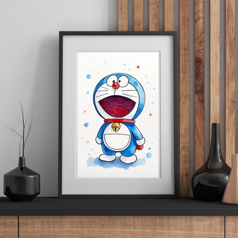 Doraemon Poster Wall Art, Doraemon Anime Poster, Printable Wall Art ...