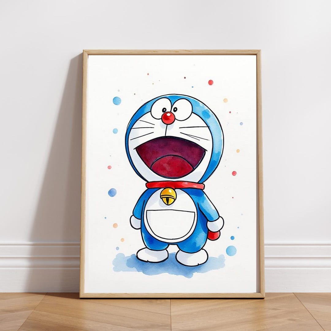 Doraemon Poster Wall Art, Doraemon Anime Poster, Printable Wall Art ...