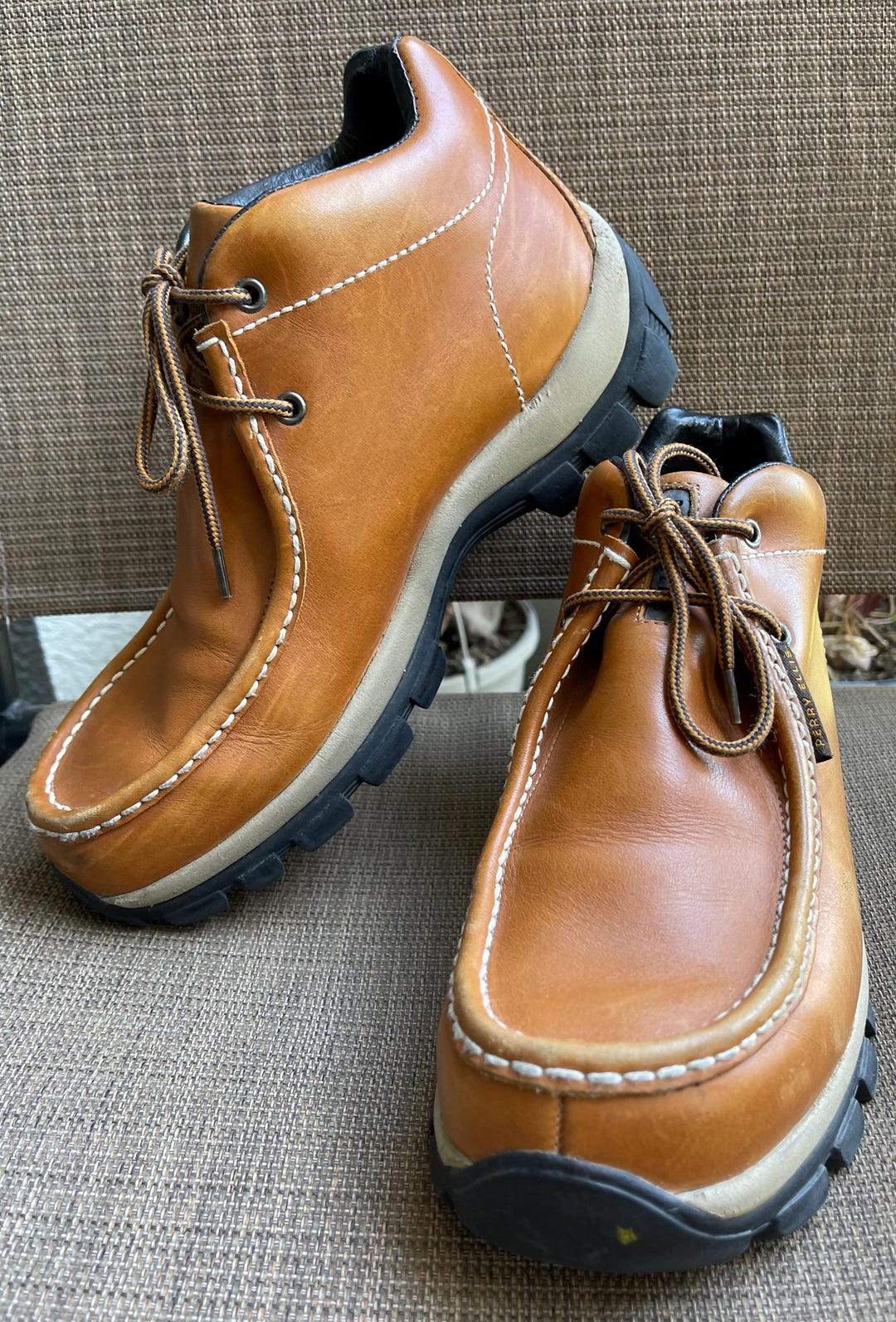 Perry Ellis Leather Chukka Boots Men 9 1/2 Size 9.50 Vintage 1999 Zero ...