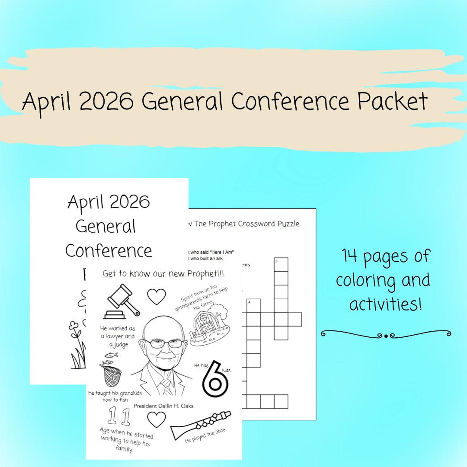 April 2026 General Conference Packet - Etsy