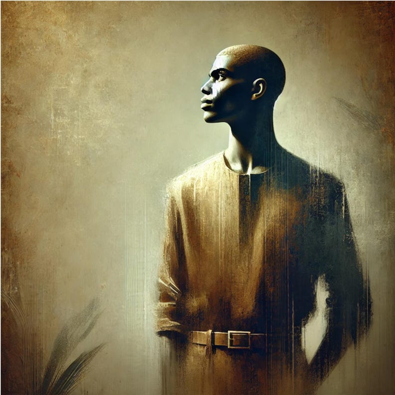 Modern Abstract Portrait Digital Print - Minimalist Square Art - Etsy