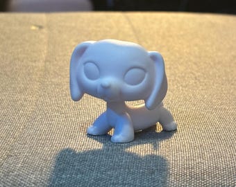 LPS Littlest Pet Shop Dachshund Dog Custom OOAK Hand Painted Gray Dog ...