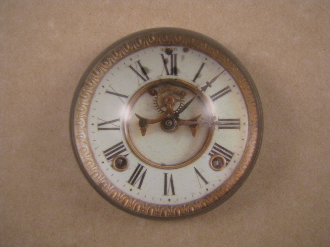 Antique Clock Face Medium Glass Dome Paperweight - Etsy