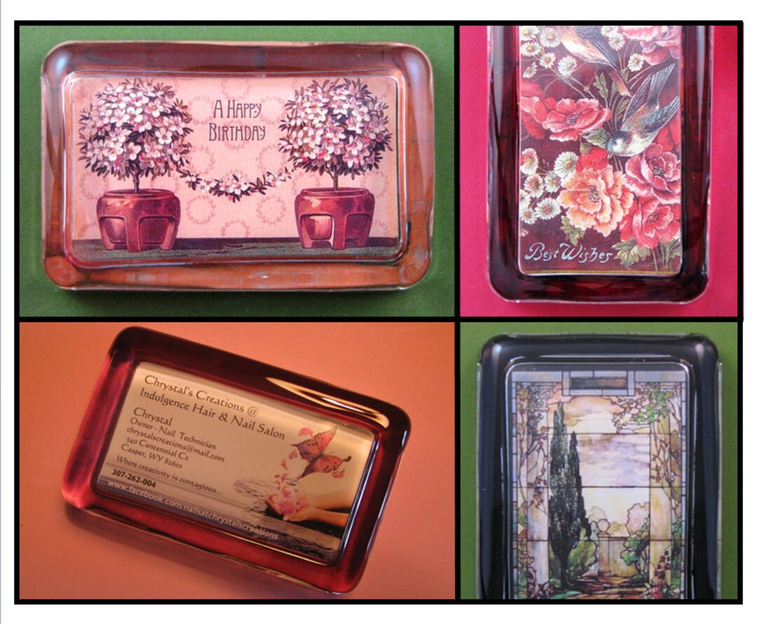 Custom Rectangle Glass Paperweight Personalized With Your School, Club ...