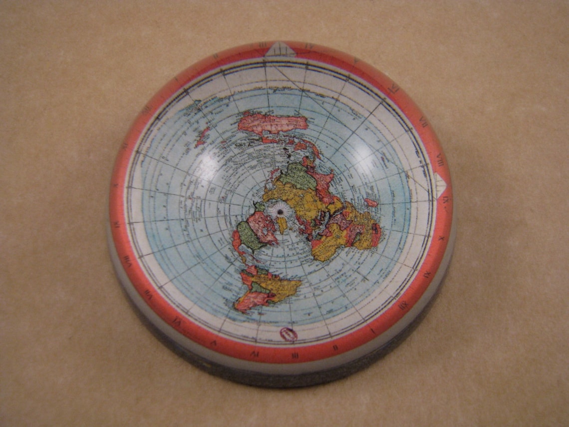 World Map Dome Map Paperweight Map Dome Flat Map Dome - Etsy