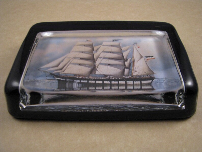 Ship Paperweight Nautical Decor Columbine Ship Sailing - Etsy