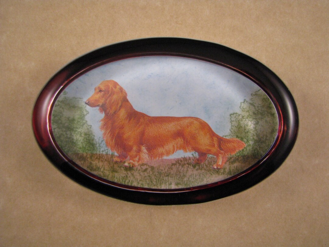Longhaired Dachshund Paperweight, Doxie Paperweight, Longhaired Doxie ...