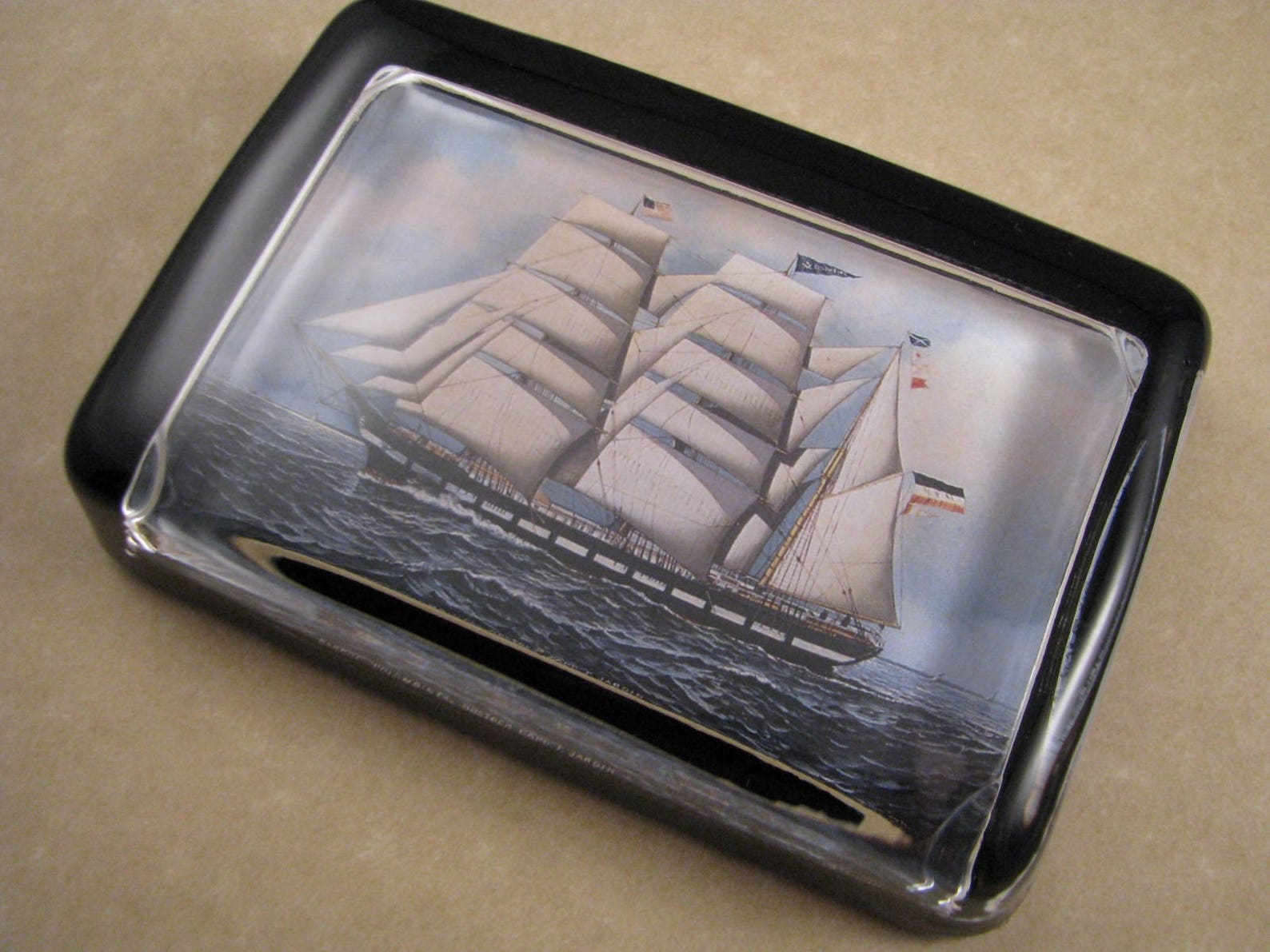 Ship Paperweight Nautical Decor Columbine Ship Sailing - Etsy