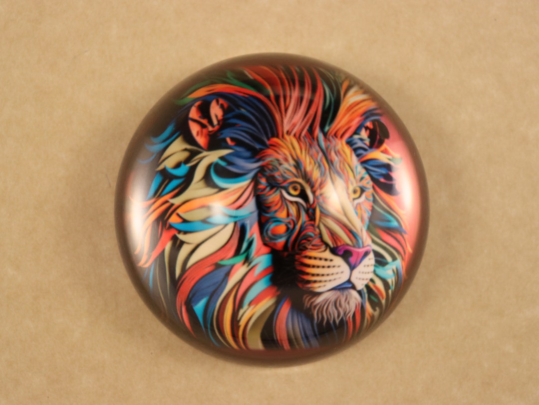 Buy Paper Lion Medium Glass Dome Paperweight Online in India - Etsy