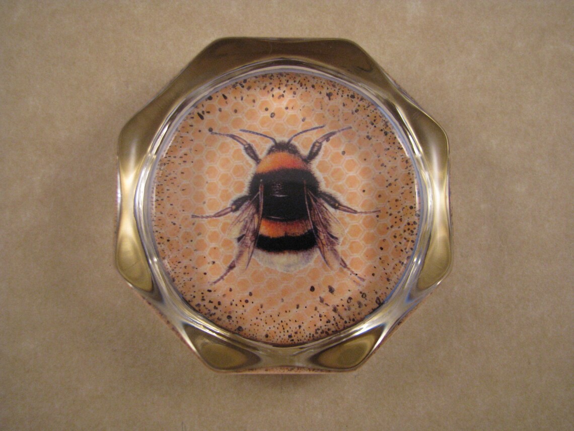 Custom Octagon Glass Paperweight - Etsy