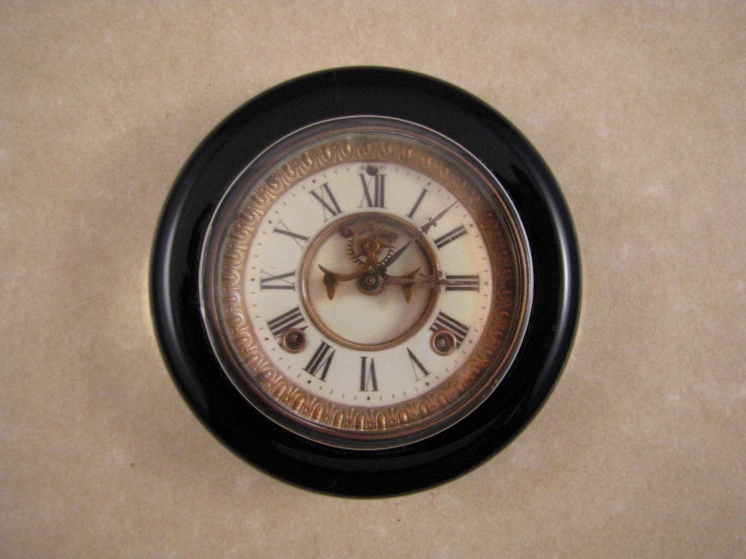Antique Clock Face Round Glass Paperweight - Etsy