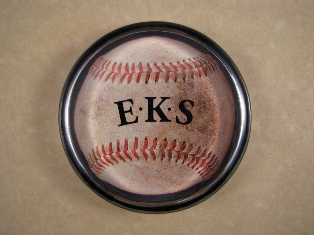 Baseball Paperweight, Monogram Paperweight, Personalized Gift, Gift for ...