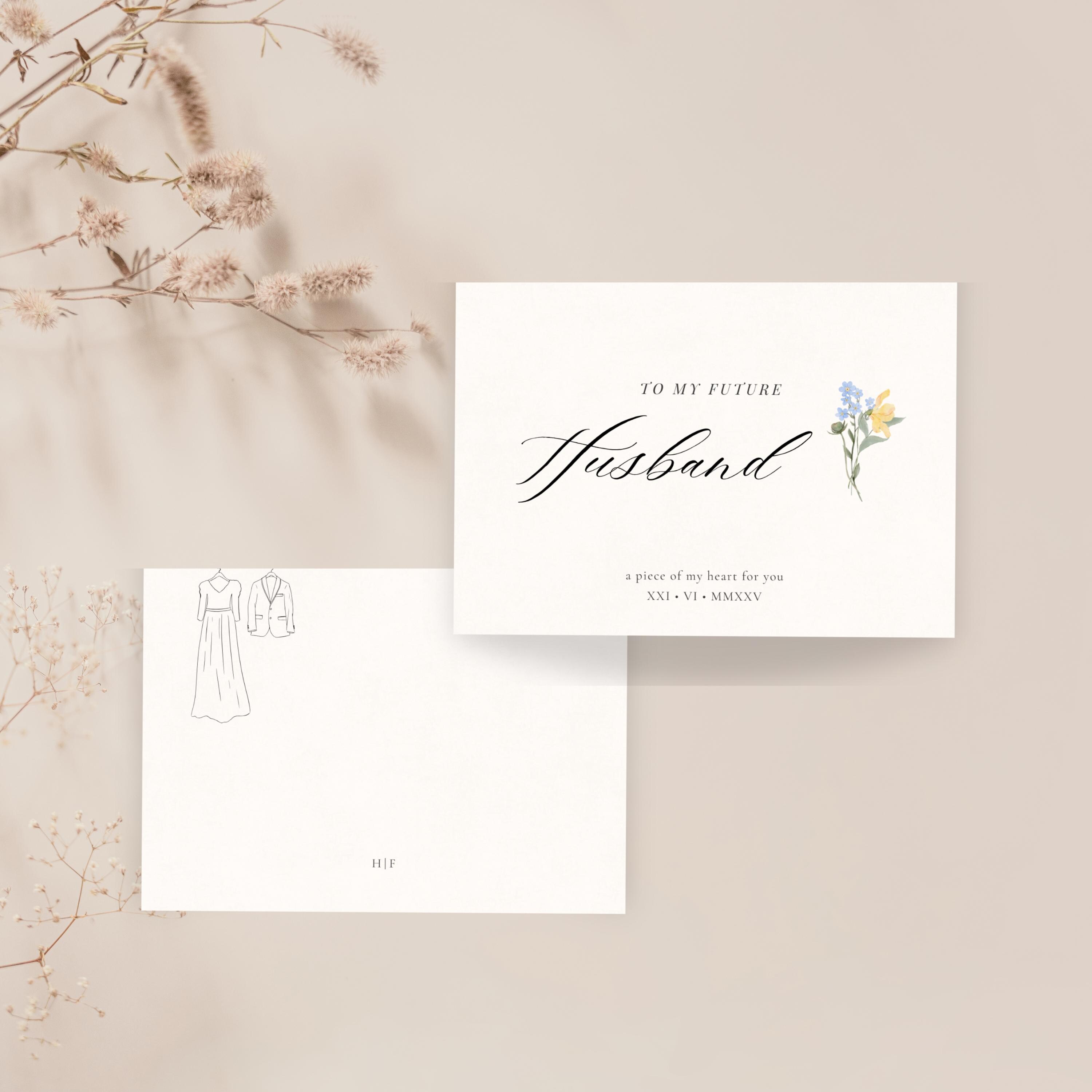 Wedding Day Letter Template: Bride & Groom Keepsake (canva Editable ...