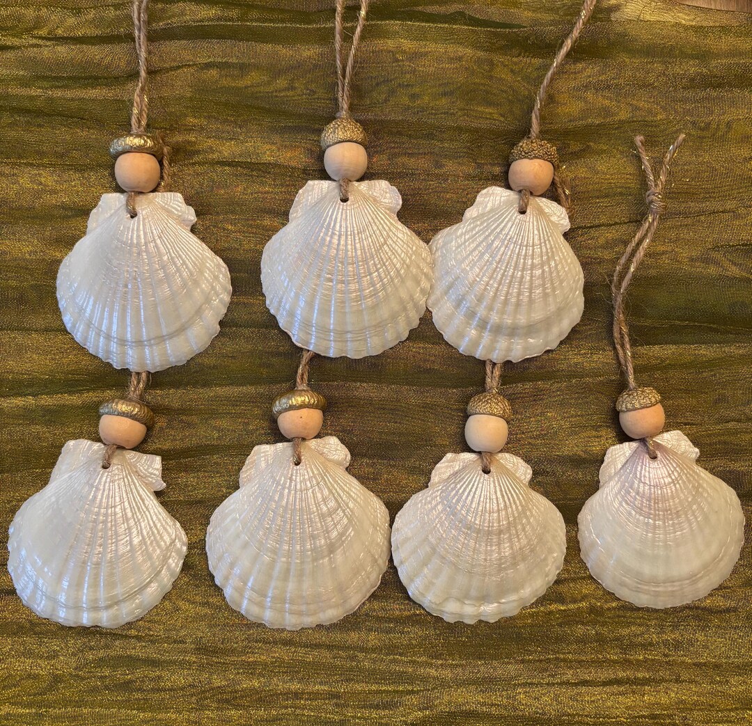 Scallop Shell Angel Ornament - Etsy