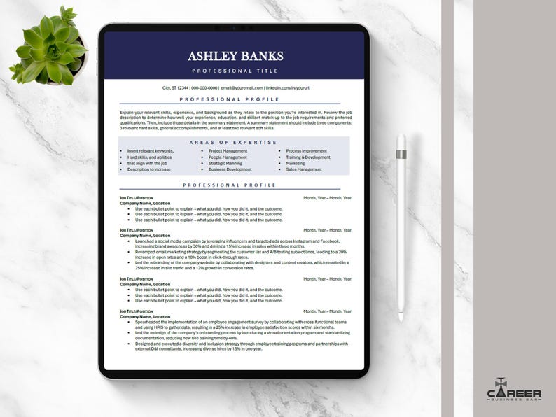 ATS Resume Template | Ats-friendly | ATS Resume Template Word ...
