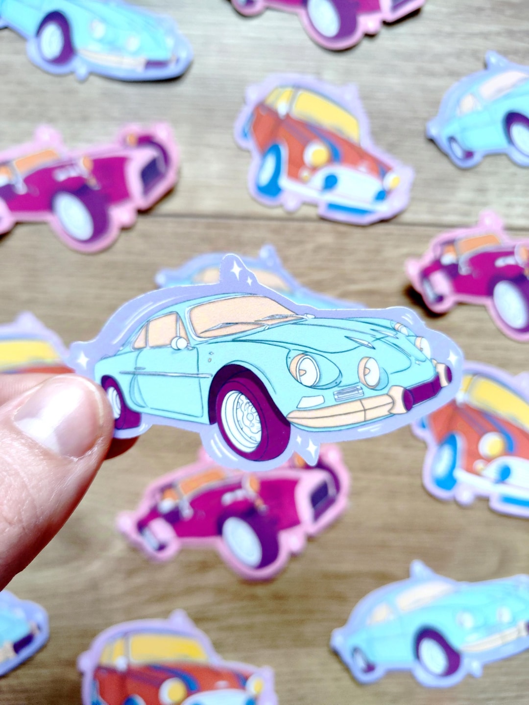 Vintage Cars Stickers Alpine - Etsy