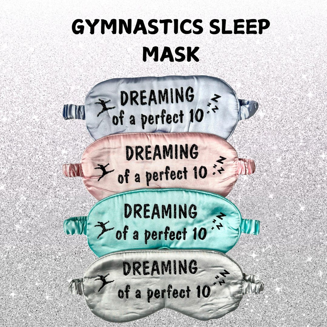 Gymnast Sleep Mask | Cheerleader Sleep Mask | Athlete Sleep Mask ...
