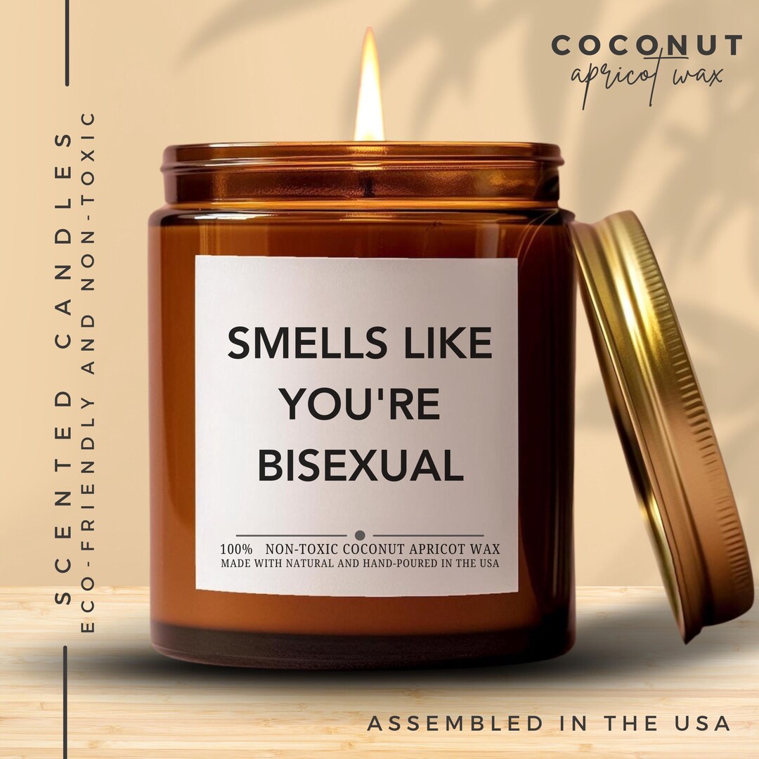 Scented Candles, LGBTQ Pride Candle, Funny Bisexual Gifts, Coming Out ...