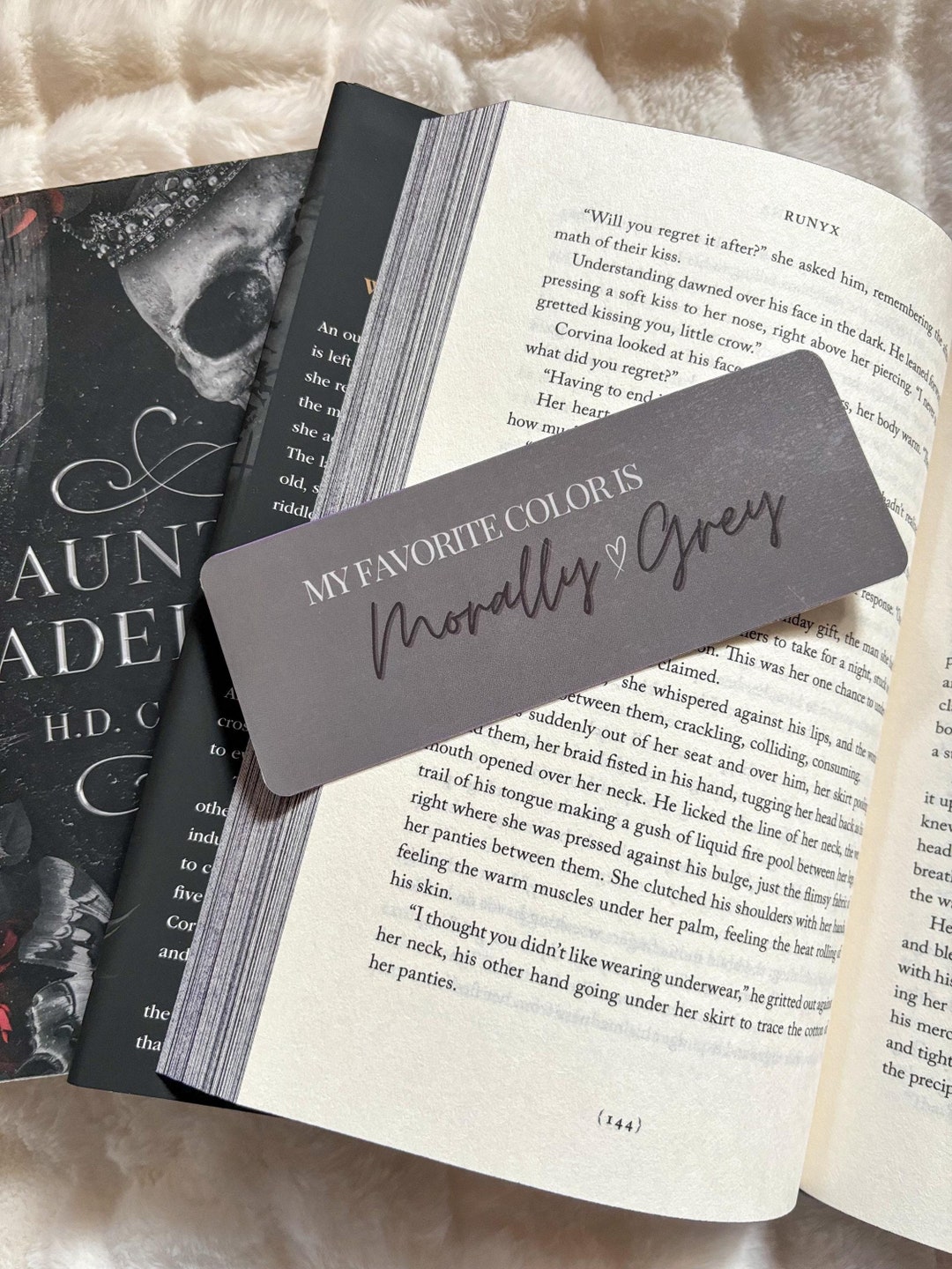 My Favorite Color is Morally Grey Bookmark, Booktok, Bookish Merch ...
