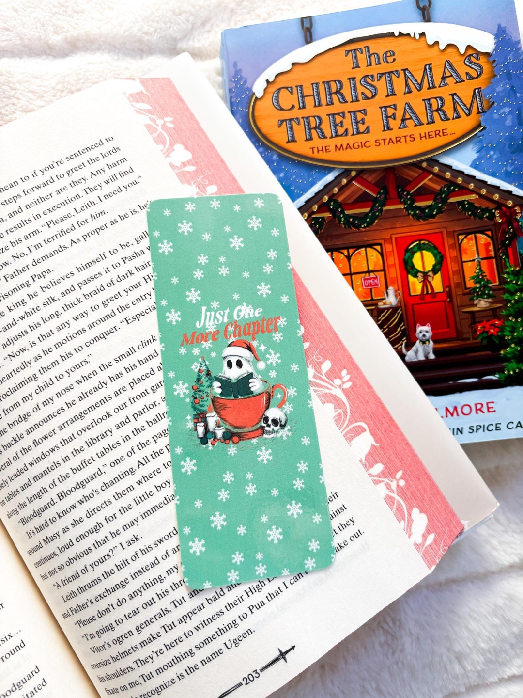 Christmas Bookmark, Ghostie, Stocking Stuffer, Christmas Ghost ...