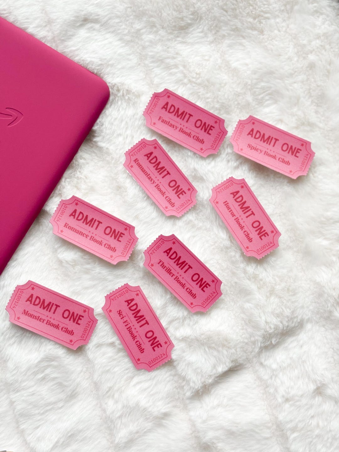 Ticket Stub Stickers, Book Club, Book Genre, Kindle Stickers, Romantasy ...