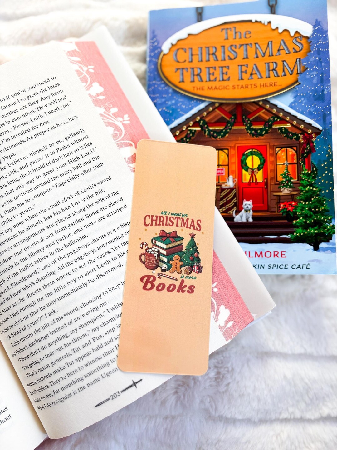 Christmas Bookmark, Stocking Stuffer, Christmas Book Club, Christmas ...