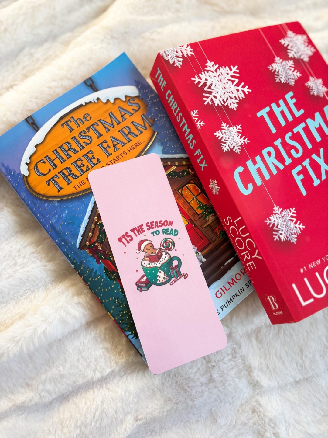 Christmas Bookmark, Stocking Stuffer, Christmas Book Club, Christmas ...