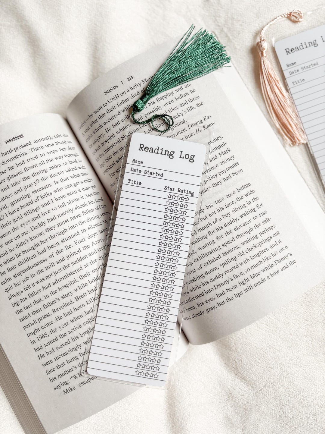 Reading Log Bookmark, Reading Tracker, Book Log, Book Tracker, Five ...