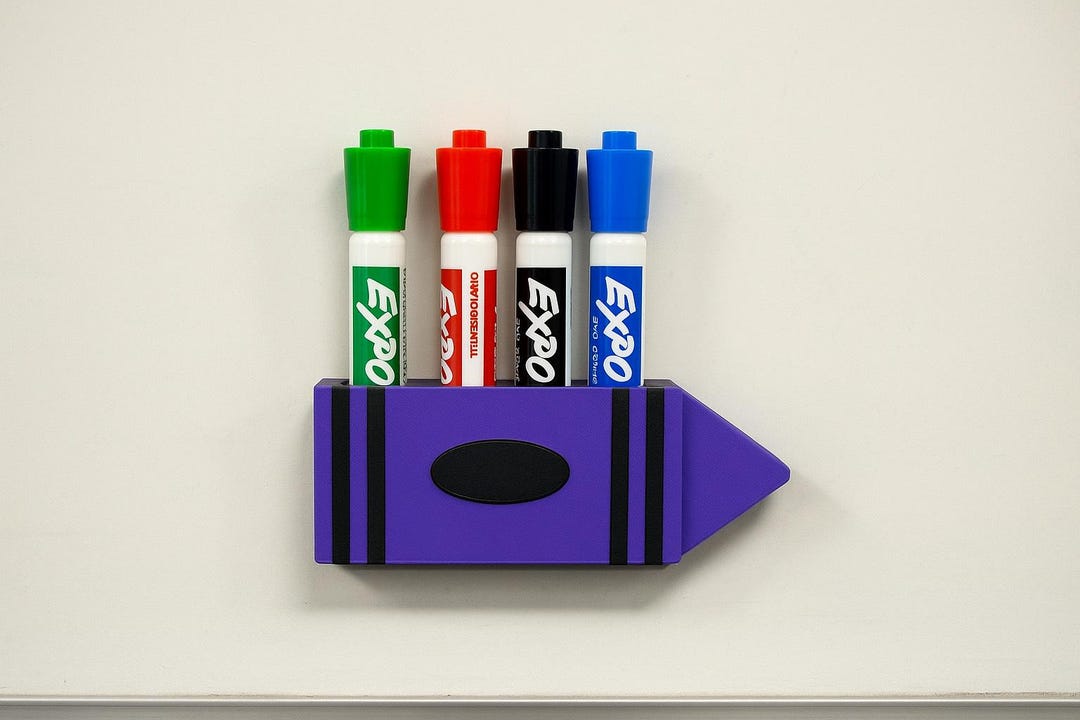Crayon Magnetic Marker Holder: Colorful Classroom & Home Organizer - Etsy