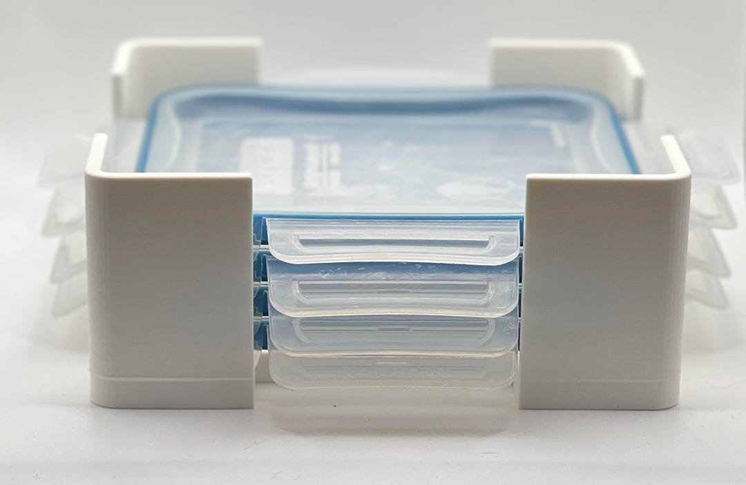 Tupperware Lid Organizer 3D Printed Snapware Storage for Square Lids - Etsy