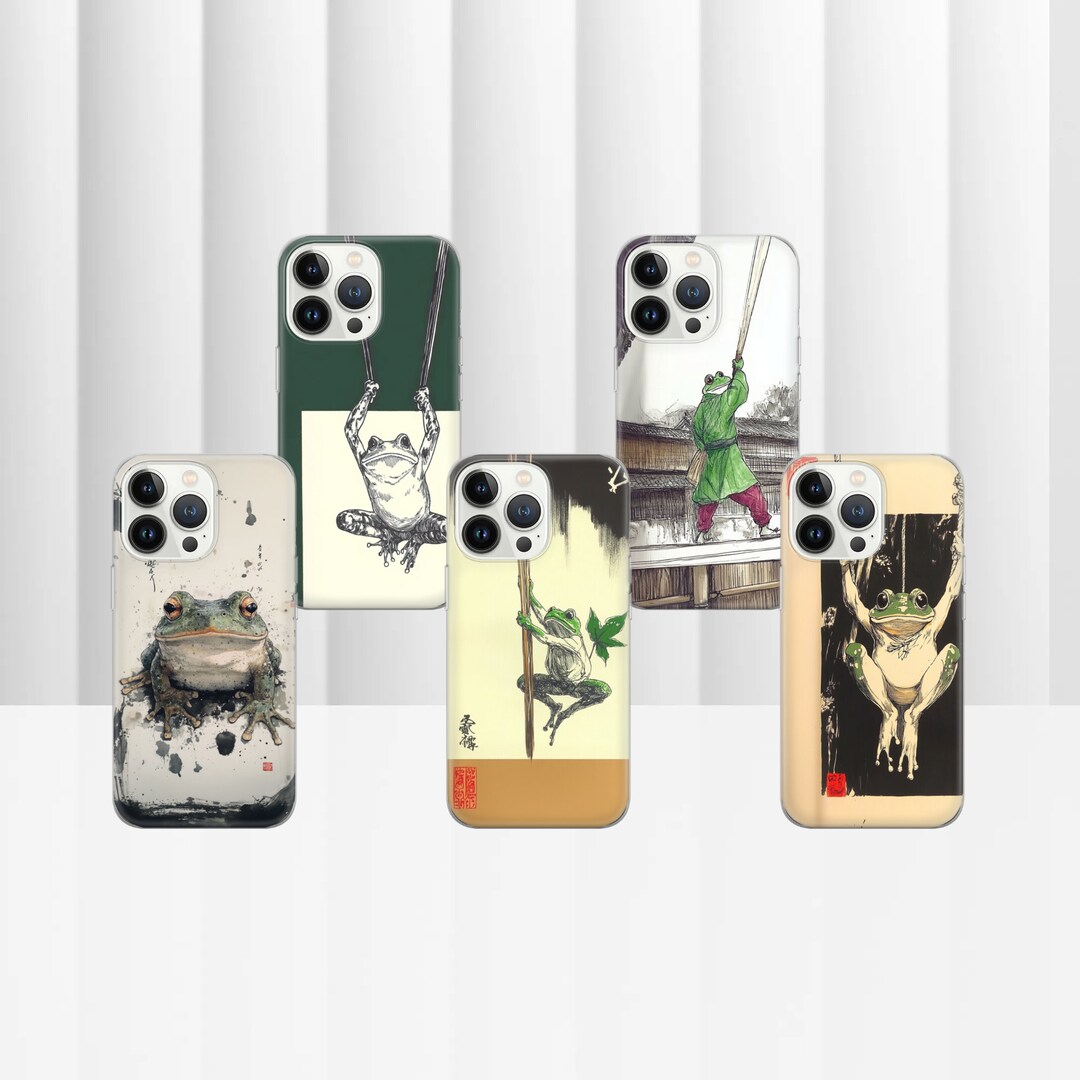 Capa de celular em TPU Gel com arte de sapo de Hoji Matsumoto - Etsy ...